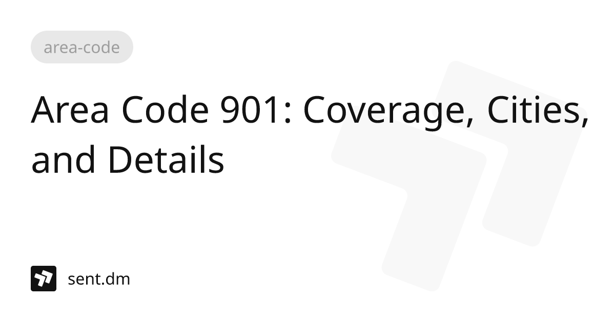 Area Code 901: Coverage, Cities, and Details