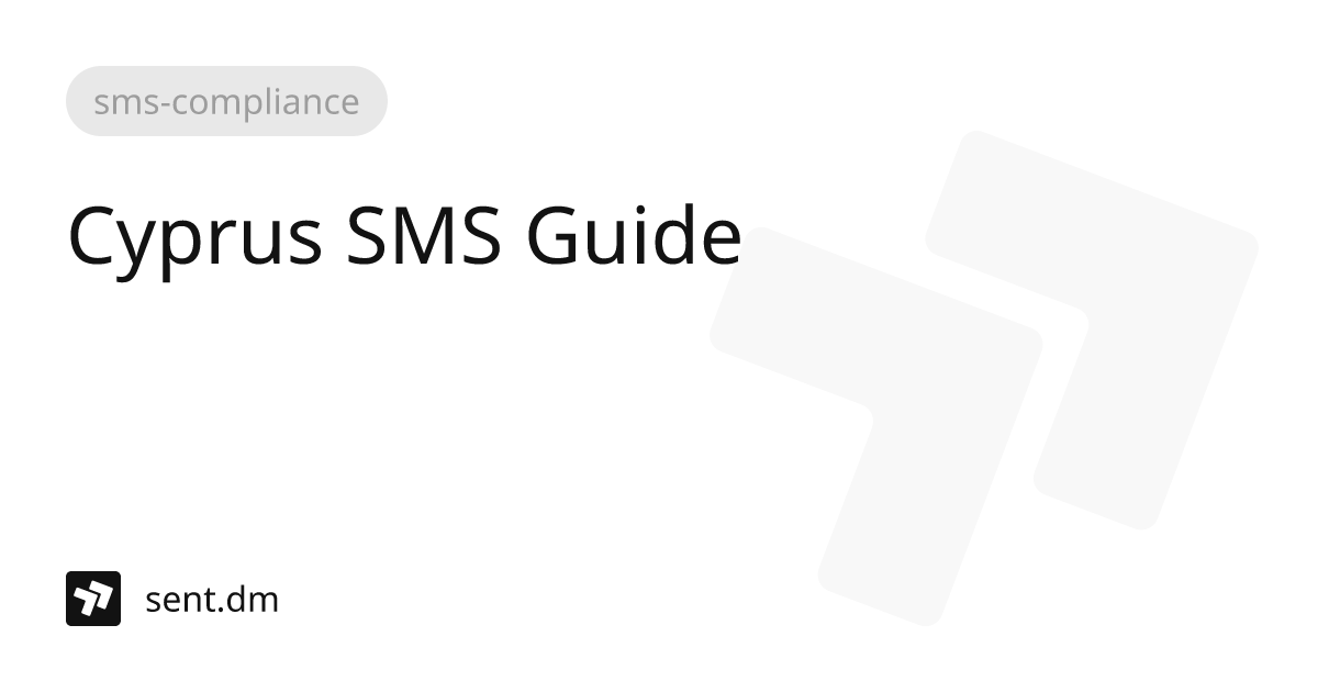Cyprus SMS Guide