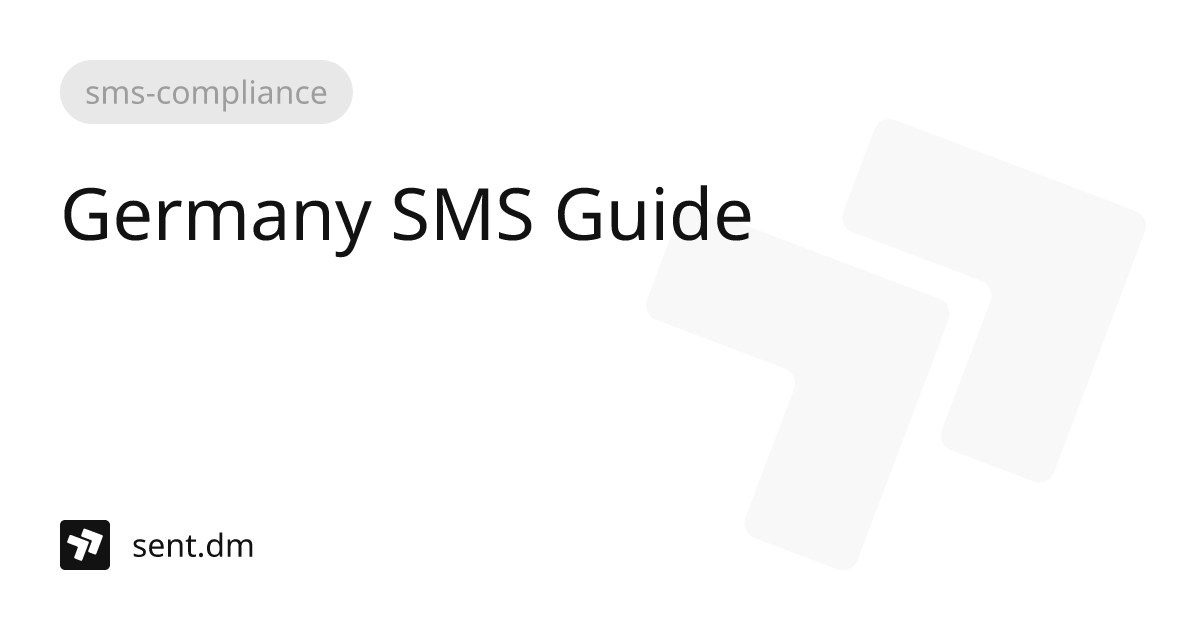 Germany SMS Guide
