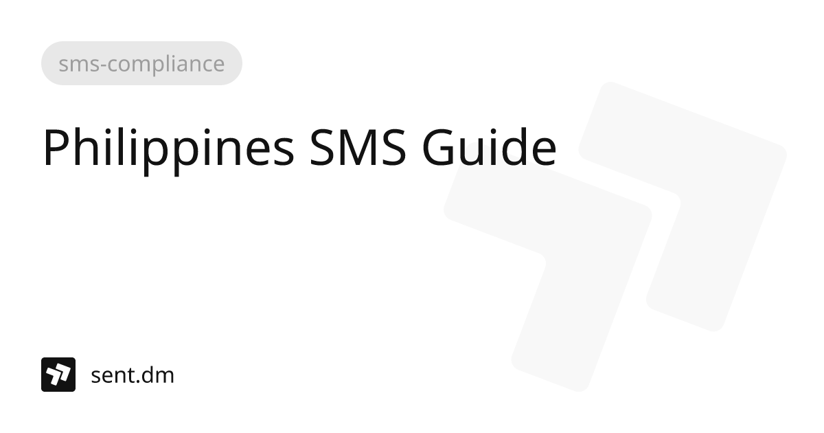 Philippines SMS Guide